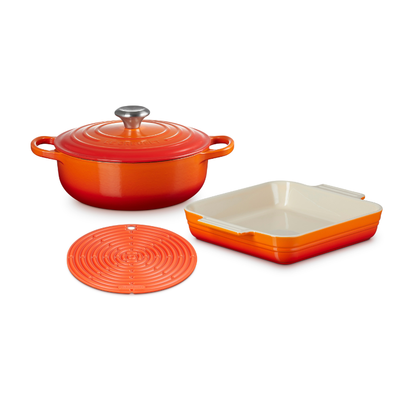 Le Creuset 3-Piece Starter Set with Silicone Tool – Art of Living Cookshop