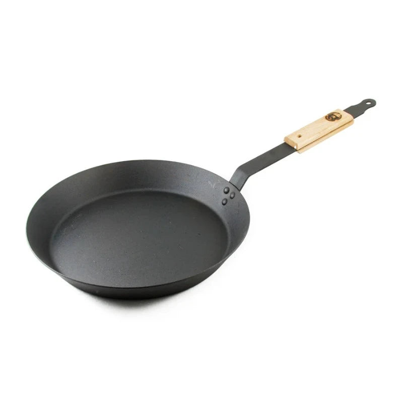 Netherton Spun Iron Frying Pan Wooden Handle – Art of Living Cookshop