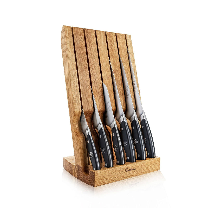 Robert Welch Professional Angle Oak Knife Block – Art of Living Cookshop