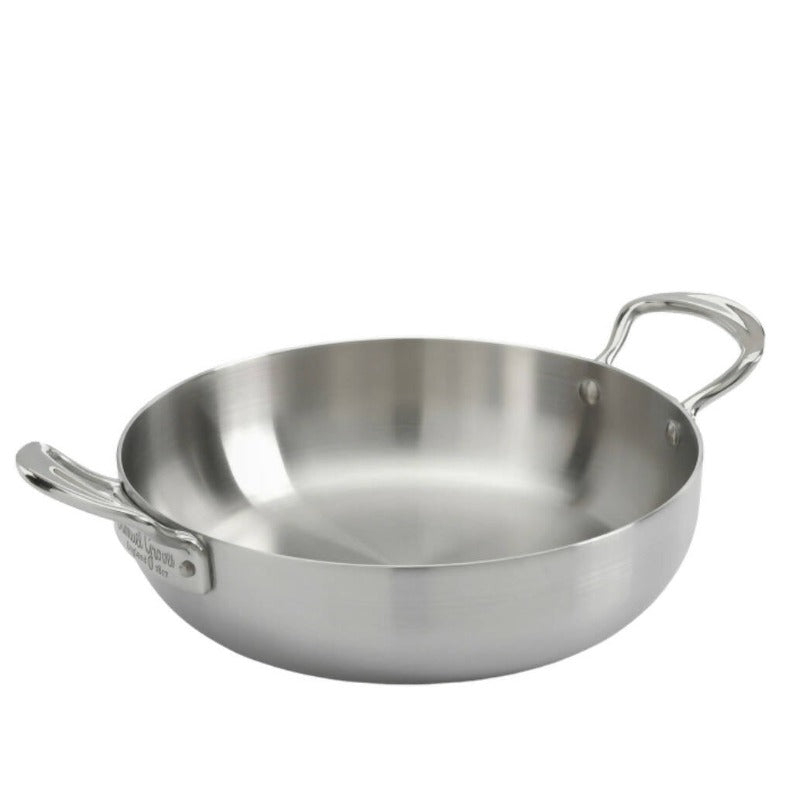 Samuel Groves Classic Stainless Steel Triply Chefs Pan with Side Handl ...