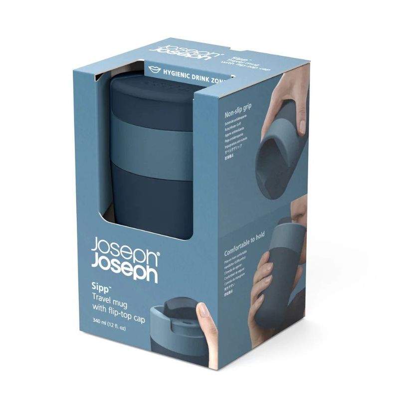 Joseph Joseph Sipp Travel Mug 340ml Blue – Art of Living Cookshop