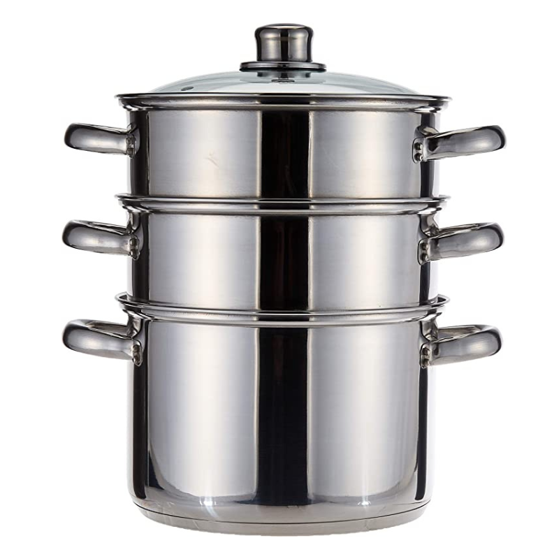 Kitchen Craft 3 Tier Steamer 22cm Stainless Steel – Art of Living Cookshop
