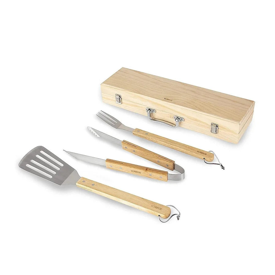 Tower BBQ 4 Piece Tool Set Boxed – Art of Living Cookshop