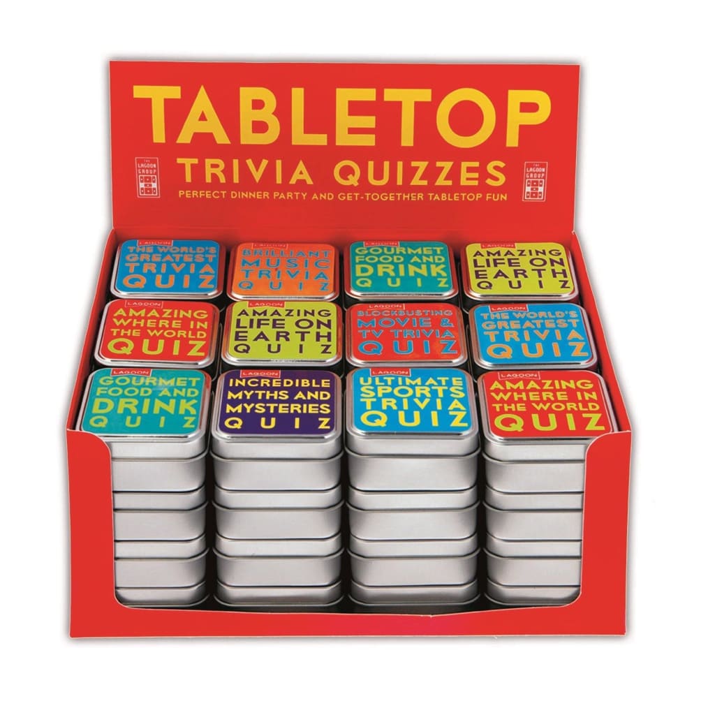 Lagoon Tabletop Trivia Quizzes – Art of Living Cookshop