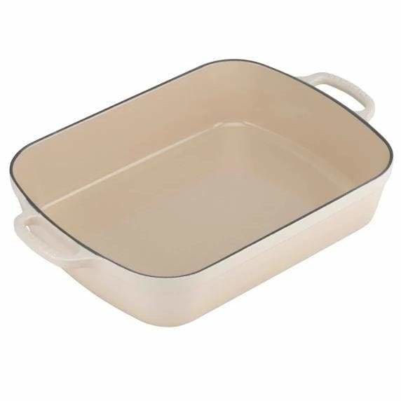 Le Creuset Signature Cast Iron Rectangular Roaster 33cm Almond – Art of ...