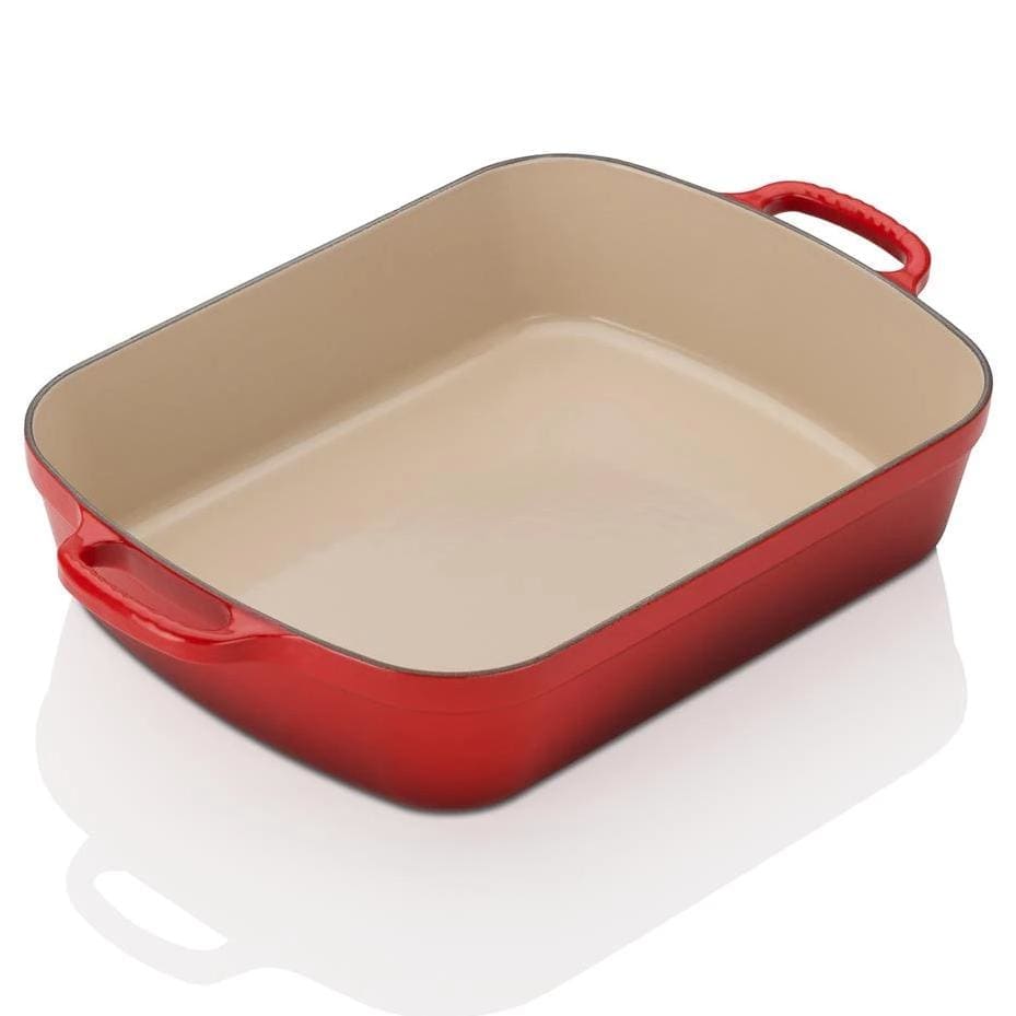Le Creuset Signature Cast Iron Rectangular Roaster 33cm Cerise – Art of ...