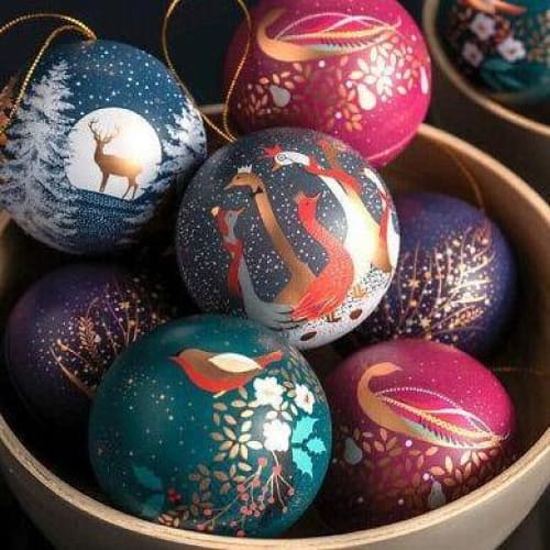 Sara Miller Christmas Tin Bauble - Assorted – Art of Living Cookshop